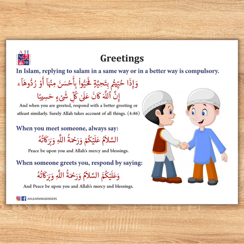 Greetings in Islam - AH Learning Binders