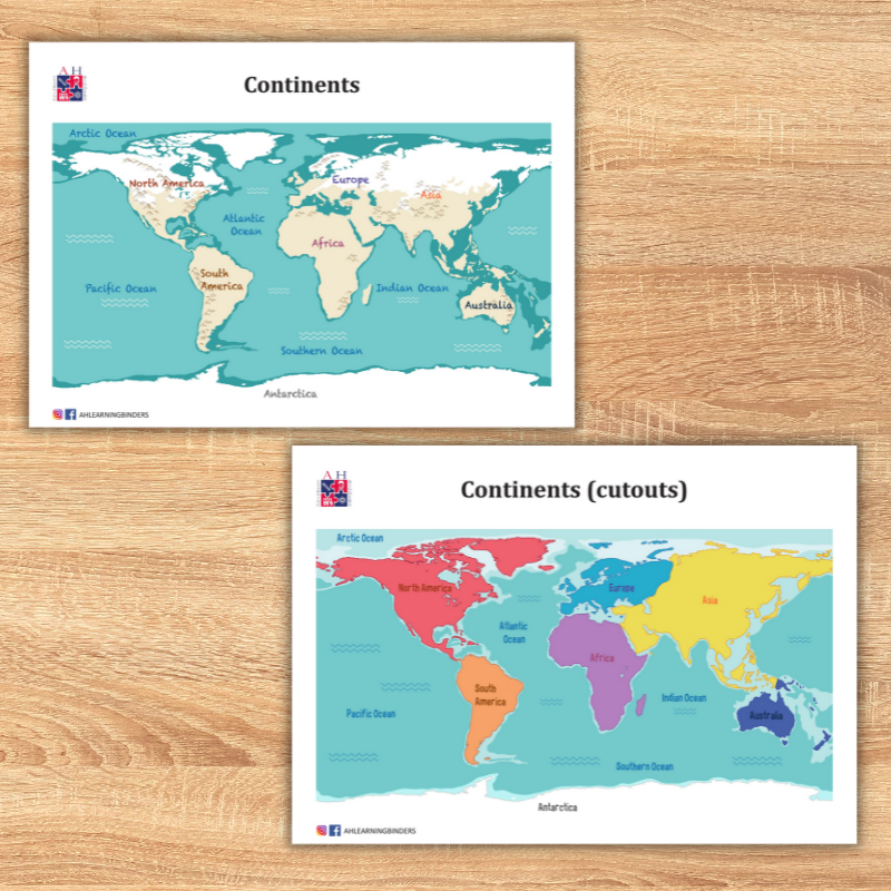 Continents - AH Learning Binders
