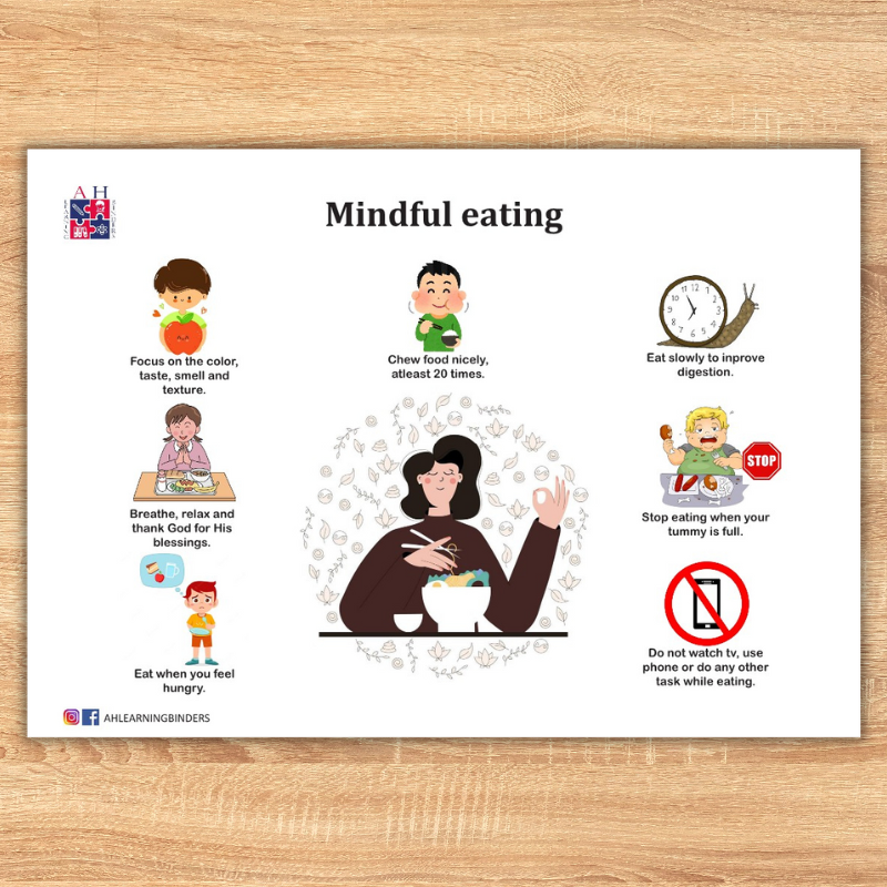 Mindful Eating Ah Learning Binders